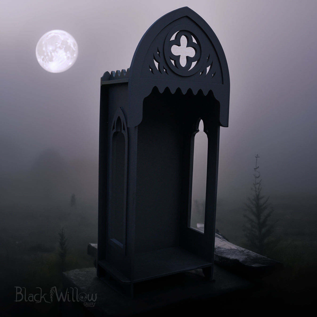 Gothic Niche Wooden Crypt 2 size available – Black Willow Gallery